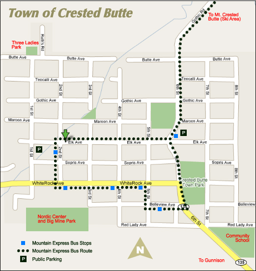 Crested Butte and Mt Crested Butte Town Maps, Real Estate Maps, Zoning ...